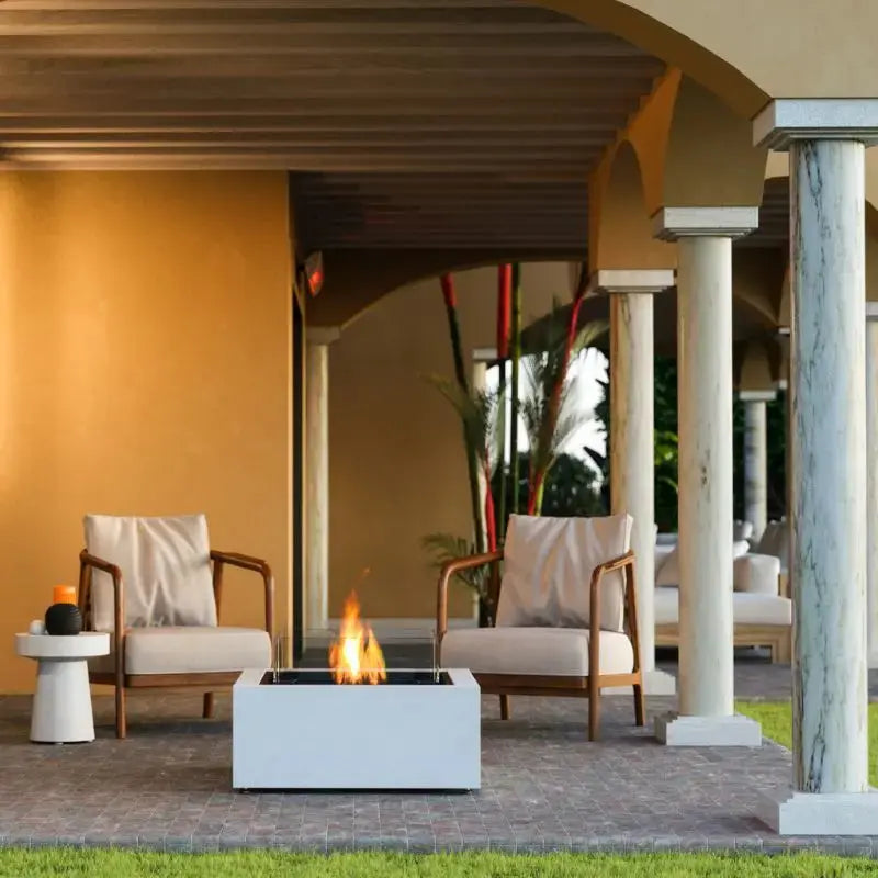 EcoSmart Fire Base 30 Gas Fire Pit Table - Alfresco Chic