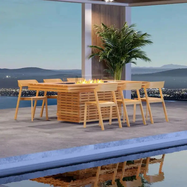 EcoSmart Fire Gin 90 (Dining) Bioethanol Fire Pit Table - Alfresco – Alfresco Chic