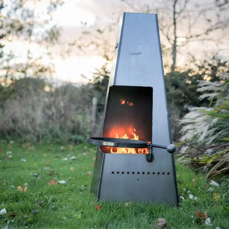 Firepits UK Piazza Chiminea with Swing Arm BBQ Rack - Alfresco Chic